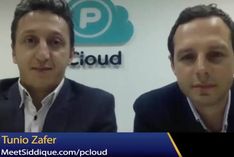 Tunio Zafer CEO of PCloud and Georgi Abadzhiev